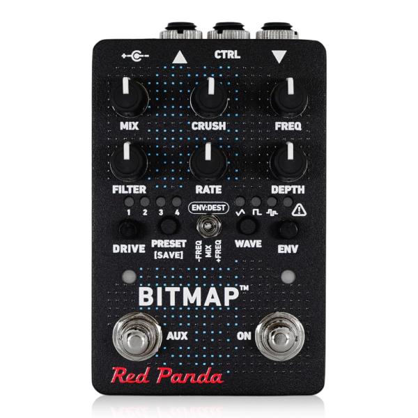 Red Panda Bitmap V2は、ビットを小さく切り刻むビットリダクションとサンプルレートモジュレーションを組み合わせるビットクラッシャーペダルです。暖かく粗い、クラシカルなビットクラッシュアルゴリズムを加え、シグナルを24ビットか...