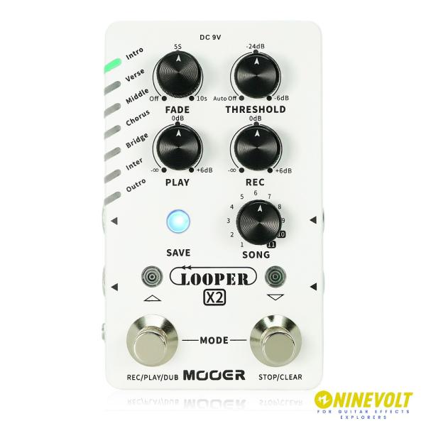【発売日：2022年11月01日】Mooer LOOPER X2は、多彩な機能を備えたステレオサンプリングルーパーペダルです。●特徴・デュアルフットスイッチステレオルーパーペダル・最大77のスロットに最大合計300分のレコーディングタイム・...