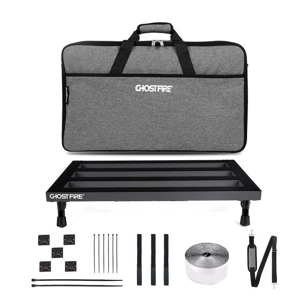 【発売日：2025年12月17日】Ghost Fire Sシリーズペダルボードは、ライブステージでの使用を念頭に設計されたペダルボードです。超軽量かつ耐久性に優れたアルミ合金を使用し、ボード表面には面ファスナー（ループ）が貼り付けられていま...