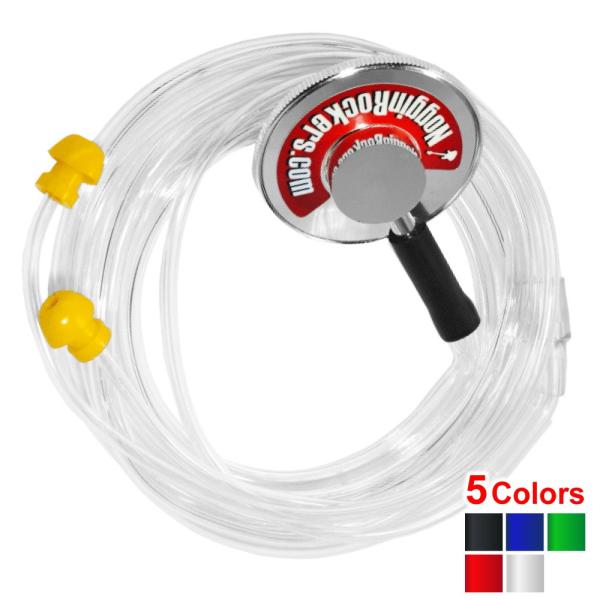 Noggin Rockers Guitar Amplifierは、電源を使わずにギター/ベースのサウンドをしっかりと聴くことのできるパッシブアンプです。聴診器のように、ギター/ベースのボディやネックに取り付け、その振動を音として付属のイヤフ...