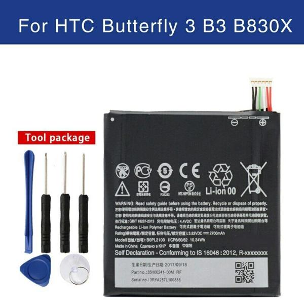 対応機種:HTV31 HTC J butterfly3  BOPL2100 B0PL2100バッテリー 電池パック 携帯 スマートフォン対応容量：2700mAh /10.34WH電圧：3.83V※※ 動作確認してから発送するのでご安心くださ...