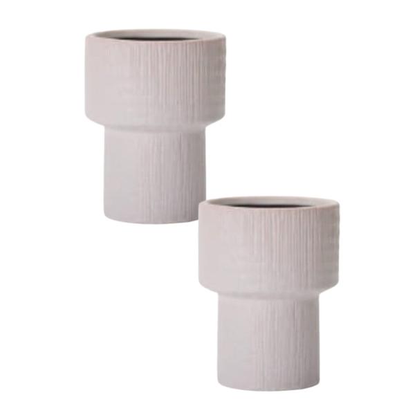 花・観葉植物用ポット フェール 15 H Ceramic POT （2個入り） 36104 底穴なし 鉢タイプ MIRAKANA 小型鉢カバー インテリア ディスプレイ お洒落 代引き不可【MIRAKANA】花・観葉植物用ポット フェール ...