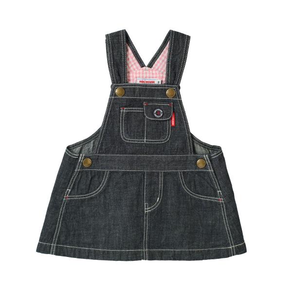 【ミキハウス】【SALE】ジャンパースカート【】Ｓ(70-80cm)インディゴブルー