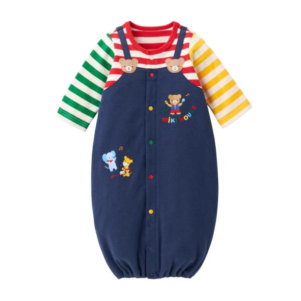 【ミキハウス】ツーウェイオール【】50-70cm紺