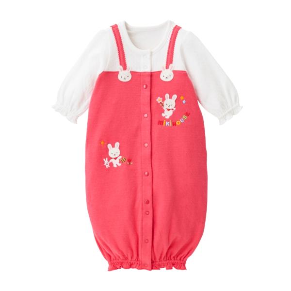 【ミキハウス】ツーウェイオール【】50-70cmコーラルピンク