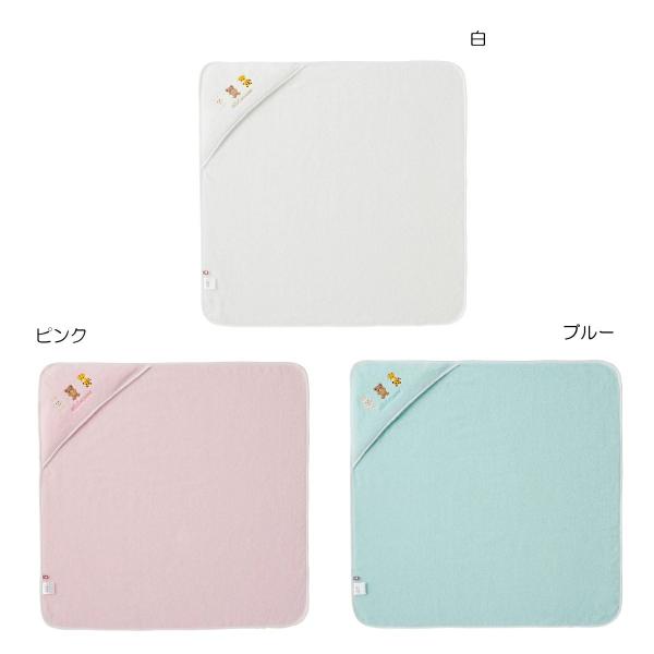 【ミキハウス】ベビーバスタオル8000【】なし白