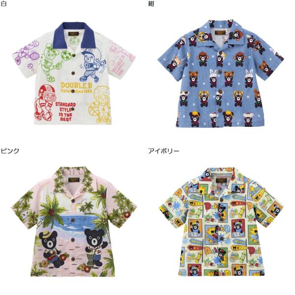 【ミキハウス】半袖シャツ【】100cm白