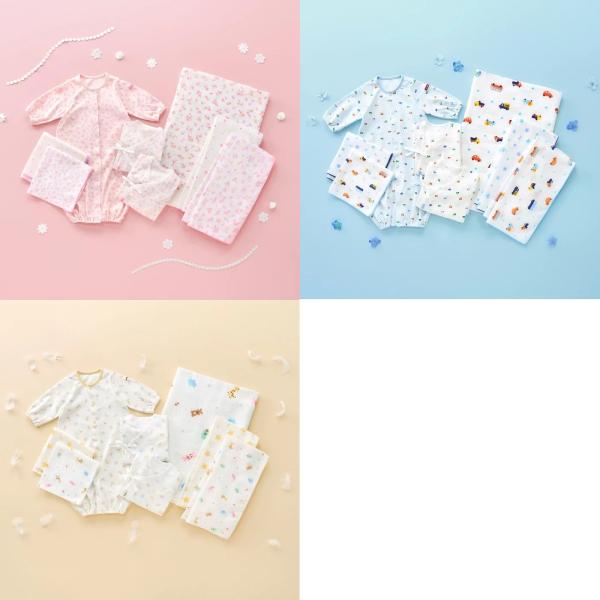 【ミキハウス】新生児準備スターターセットF(フリー）ピンク