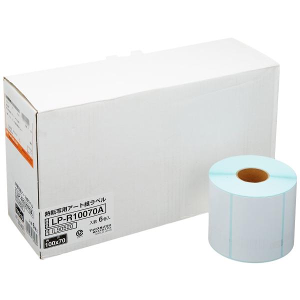 【商品概要】LP100シリーズ専用ラベルサイズ:幅100mmxピッチ70mm枚数:920枚/1巻一箱入数:6巻熱転写ラベル【商品説明】【商品詳細】ブランド：マックス商品種別：文房具・オフィス用品商品名：マックス ラベル アート紙ラベル ラベ...