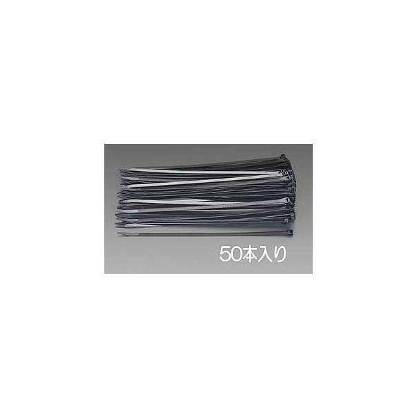 【商品概要】材質:耐候性ナイロン66 色:黒(耐侯性) 使用温度範囲:-59℃~85℃^全長:471mm 幅:9.7mm 厚み:1.7mm^最大径:132mm 総重量:約400g ループ引張強度:79.3kg(778N)^結束バンドガンはE...