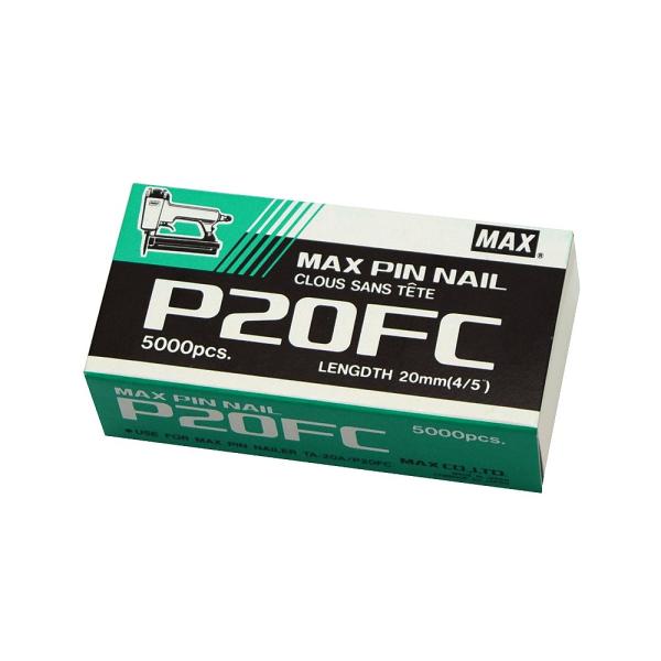 【商品概要】製品型番:P20FC梱包サイズ:8.3 x 4.4 x 2.6cm梱包重量:296g【商品説明】【商品詳細】ブランド：マックス商品種別：DIY・工具・ガーデン商品名：マックス ピンネイル P20FC 5000本入製造元：マックス...