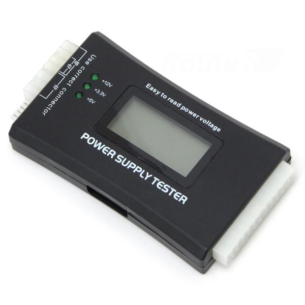 【商品概要】PC電源の起動と通電、各種電圧をチェックできる装置です。ATXメインコネクタ（20Pin・24Pin）を持つPC電源に対応。PCI-Express、EPS12V、ATX12V、S-ATAコネクタに対応。簡易日本語説明書付き、3ヶ...