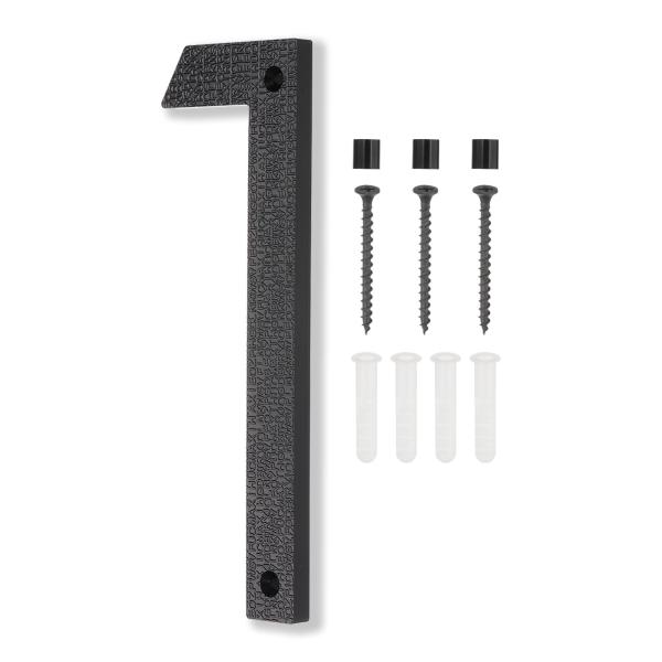 【商品概要】素材：プラスチック；高さ：8インチ（大型サイズで屋外でも視認性が高い）；幅：65mm/2.56インチ；厚さ：10mm；パッケージ内容：モダンな浮き出しハウスナンバー 1個、取り付け用ネジ付き &amp;#10;特徴：耐久性に優れ...