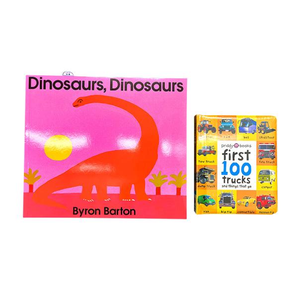 【セット内容】----------------------------■DINOSAURS,DINOSAURSバイロン・バートンのカラフルでかわいい恐竜の絵本。言葉もわかりやすく、巻末にはイラストの下に恐竜の名前と読み方がついた「恐竜事典」...