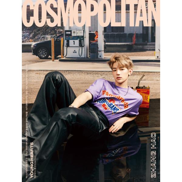 COSMOPOLITAN KOREA 2024年4月号表紙：ZEROBASEONE ジャン・ハオ特集：ZEROBASEONE ジャン・ハオ&amp;ハン・ユジン　18pほか※海外からの輸入品のため、本体に破損が見受けられる場合がございます。...