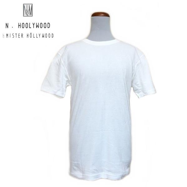 商品番号：176123wht商品名　：N.HOOLYWOOD クルーネック T-SHIRT【WHITE】明治27年創業の老舗高級肌着メーカー「アングル」とのコラボレーションにより誕生した「バラックスキット」。N.HOOLYWOOD のベース...
