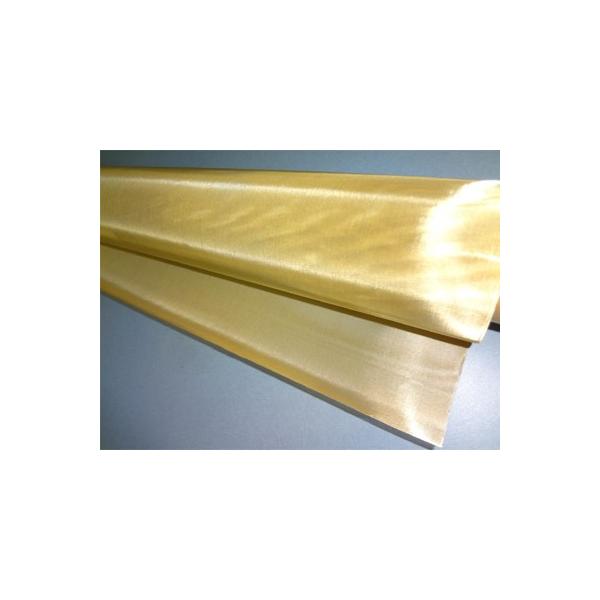 ブロンズメッシュ 03）メッシュ：200｜線径（mm）：0.05｜目開き（mm）：0.077｜大きさ：1000mm×1mブロンズは、青銅(せいどう)と呼ばれ、銅を主成分としてスズを含む合金です。丹銅とも呼 ばれます。色沢が美しく、展延性・耐...