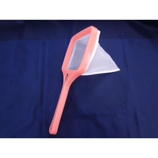 メッシュ加工品 プランクトンネット 円錐型｜01）目開き：1μ相当目合いの精度・糸の強度が高い平織・綾織のプランクトンネットです<br>底が細くしてありプランクトンを集中させ採取が簡単にできます。取っ手付き、取り外し可能！丸抜き...