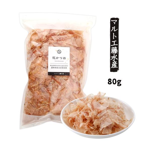 原材料:かつおのふし(国内製造)サイズ:355×240×68(mm)原産国:日本内容量:80g温度帯:常温メーカー名:マルト工藤水産株式会社  静岡県沼津市錦町3-15◆商品説明◆農林水産大臣賞受賞の花かつおです！大型で上質なかつおを厳選し...