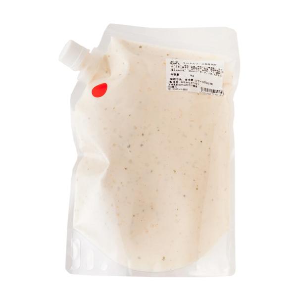 フライ用チキン南蛮用の中間にあたる 具材入りで様々なものに使えます。チキン南蛮だけでなく様々な料理に使えます。~手作りタルタルソースのタケモリ~