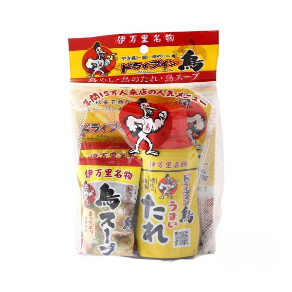 内容量:鳥めしの素 130g×1箱、鳥のたれ 230g×1本、鳥スープ 12.8g×2袋温度帯:常温アレルギー表示:小麦、卵、ごま、大豆、鶏肉、豚肉、りんご、ゼラチンメーカー名:有限会社アリウラ  佐賀県伊万里市大坪町甲1384-2◆商品説...