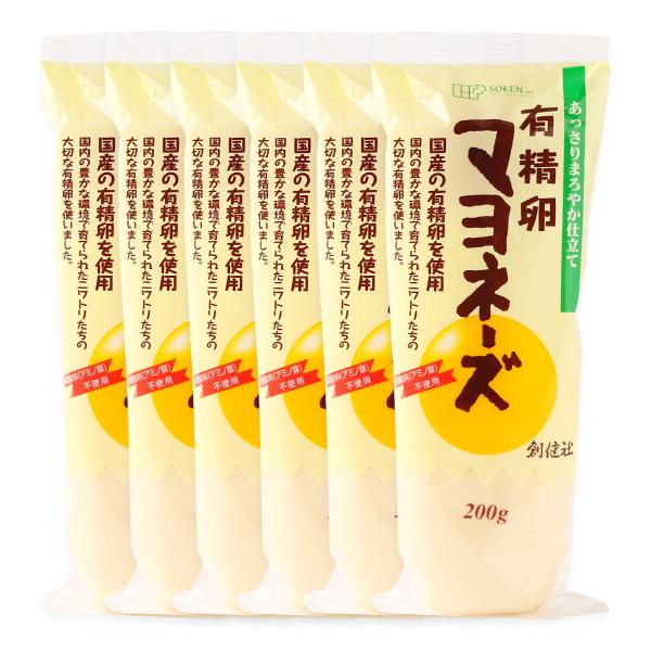 原材料:食用植物油脂(なたね油、べに花油)(国内製造)、卵黄(鶏卵(国産))、醸造酢、砂糖、食塩、香辛料、(一部に卵・りんごを含む)産地:日本内容量:200g×6本温度帯:常温アレルギー表示:卵、りんごメーカー名:株式会社創健社  神奈川県...