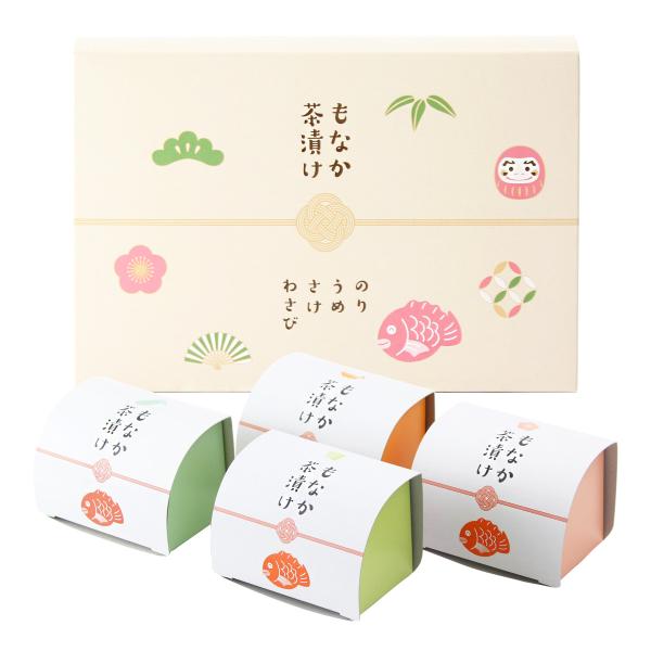 産地:日本内容量:(のり、うめ、さけ、わさび) 10g×各1個温度帯:常温アレルギー表示:乳成分、小麦、大豆メーカー名:ちきり清水商店  静岡県焼津市大住399-1◆商品説明◆ふっくら可愛い鯛型のもなかでお茶漬けを包みました。ふっくら可愛い...