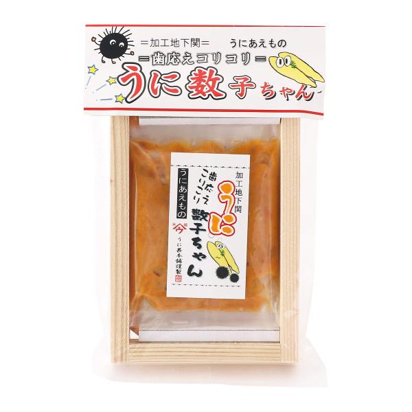 原材料:塩うに(うに(チリ産、韓国産)、食塩)、数の子(カナダ産又はアメリカ産)、エチルアルコール、調味粕(酒粕、砂糖、水飴、酒精、唐辛子)、みりん/調味料(アミノ酸)、増粘剤(グァーガム)、着色料(黄4、黄5) 産地:チリ、韓国内容量:4...