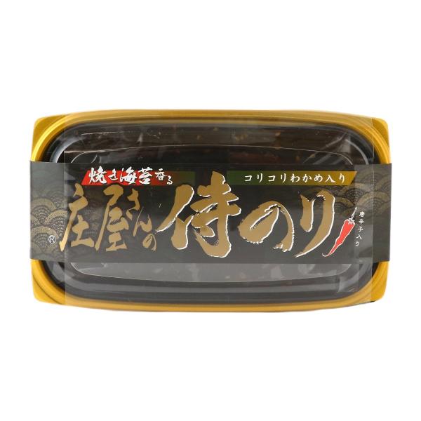 原材料:わかめ佃煮(わかめ(国産)、砂糖、たん白加水分解物、その他)(国内製造)、のり佃煮(しょうゆ、砂糖、のり、醗酵調味液、その他)、唐辛子粉末/ソルビトール、甘味料(ソルビトール)、調味料(アミノ酸等)、着色料(カラメル)、酸味料、ビタ...