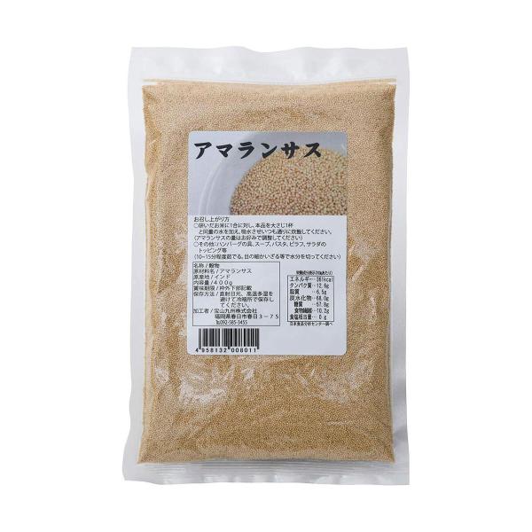 原材料:アマランサスサイズ:260×170×20(mm)産地:インド内容量:400g温度帯:常温アレルギー表示:なしメーカー名:宝山九州株式会社  福岡県春日市春日3丁目75番◆商品説明◆白米と一緒に炊いても、トッピングとしても使えます！ア...