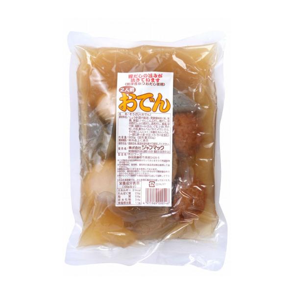 原材料:しょうゆ(国内製造)、発酵調味料(米、米麹、食塩)、いわしこんぶだし、鰹だし(静岡県焼津)、宗田節だし(国産)、ムロ節だし(国産)、昆布だし(北海道)、食塩、ゆで卵(国産)、海鮮ボール(たら、ぐち、いか、その他)、大根、黒はんぺん(...