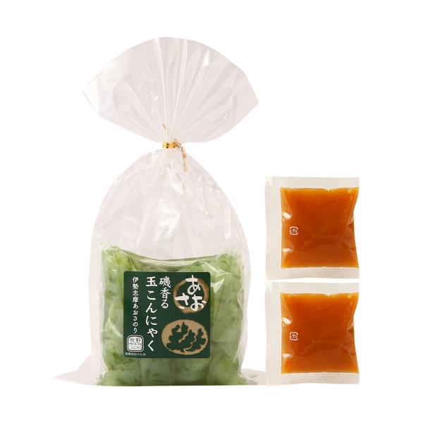 原材料:【こんにゃく】こんにゃく粉(国産)、あおさのり(三重県産)/水酸化カルシウム(こんにゃく用凝固剤)【からし酢みそ】米みそ、砂糖、醸造酢、水飴、ぶどう糖、からし、かぼす果汁/酒精、増粘多糖類、(一部に大豆を含む)産地:日本内容量:こん...