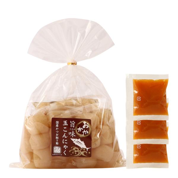 原材料:【こんにゃく】こんにゃく粉(国産)、かつお削りぶし(国内製造)/水酸化カルシウム(こんにゃく用凝固剤)【からし酢みそ】米みそ、砂糖、醸造酢、水飴、ぶどう糖、からし、かぼす果汁/酒精、増粘多糖類、(一部に大豆を含む)産地:日本内容量:...