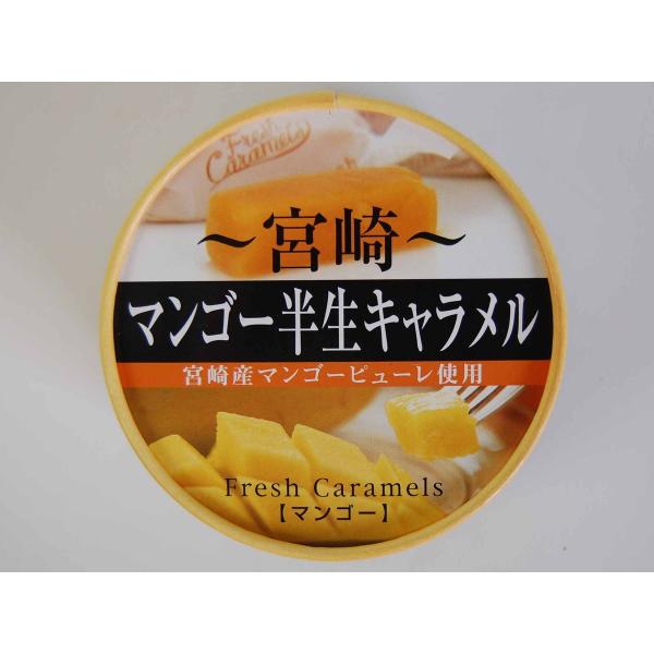 宮崎県産マンゴーの口の中でとろけて濃厚なキャラメルです。