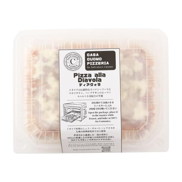 原材料:小麦粉(国内製造)、ナチュラルチーズ、ハーブチキン、サラミ、ンドゥイヤ(トマト、ラックスハム、唐辛子オイル、サラミ)、オリーブ油、イースト/酸化防止剤(ローズマリー抽出物、V.C)、発色剤(亜硝酸Na、硝酸K)、香料、乳化剤、(一部...