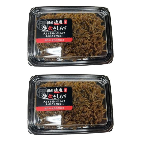 原材料:イワシ類稚魚(国産)、砂糖、醤油(大豆・小麦を含む)、酒、みりん産地:日本内容量:90g×2温度帯:冷蔵アレルギー表示:大豆、小麦メーカー名:マル伊商店株式会社  愛知県知多郡南知多町片名大字新師崎11-2◆商品説明◆その日水揚げさ...
