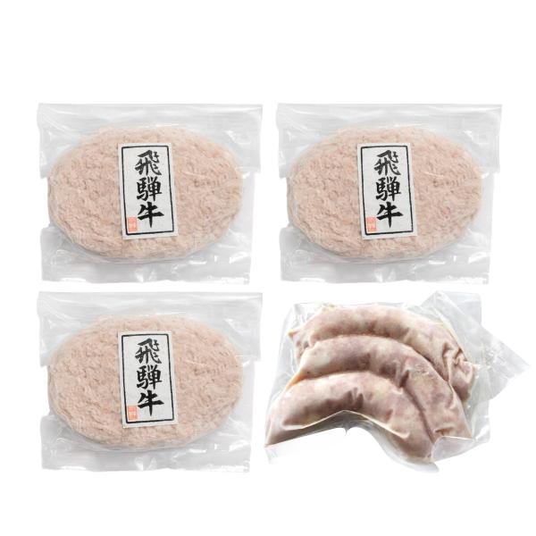 内容量:飛騨牛100％粗挽き生ハンバーグ120g×3個、飛騨天狗の納得フランク3本温度帯:冷凍アレルギー表示:小麦、乳成分、卵、牛肉、豚肉メーカー名:株式会社シーポート  岐阜県羽島郡笠松町下本町82番地◆商品説明◆【飛騨牛100％粗挽き生...