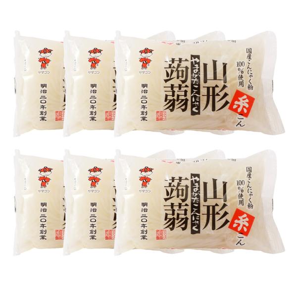 原材料:こんにゃく粉(国産)/水酸化カルシウム(こんにゃく用凝固剤)産地:日本内容量:160g×6温度帯:常温アレルギー表示:なしメーカー名:ヤマコン食品有限会社  山形県山形市漆山字梅の木2015◆商品説明◆歯ごたえの良いこんにゃくは、昔...