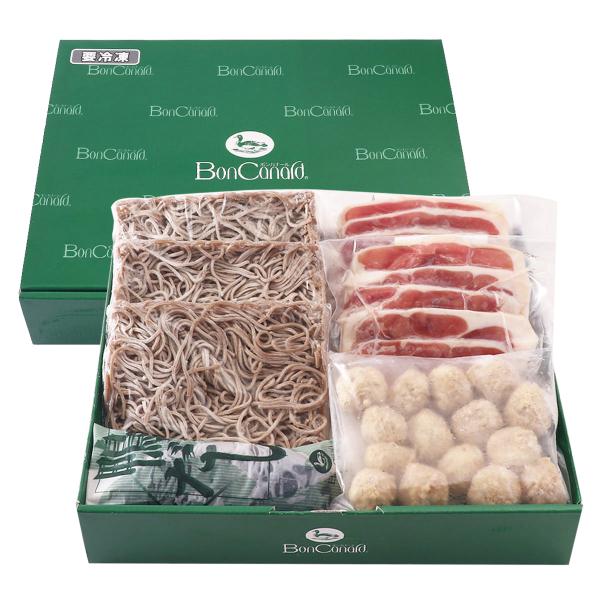 内容量:合鴨肉130g×2、合鴨つくね15個、冷凍ゆでそば170g×3、鴨だし25ml×4温度帯:冷凍アレルギー表示:そば、小麦、卵、乳成分、ごま、大豆、鶏肉、豚肉メーカー名:佐藤食品  福岡県行橋市東大橋4丁目1570-1◆商品説明◆鴨の...