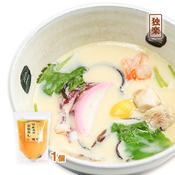 原材料:汁(卵液、醤油、昆布、鰹節、焼あご、鯖節、酒、みりん、食塩)、えび、鶏肉、蒲鉾、椎茸、銀杏、きくらげ、三つ葉/調味料、(アミノ酸等)、着色料(コチニール色素)、(一部に小麦、大豆、えび、卵、鶏肉を含む)内容量:1個アレルギー表示:小...