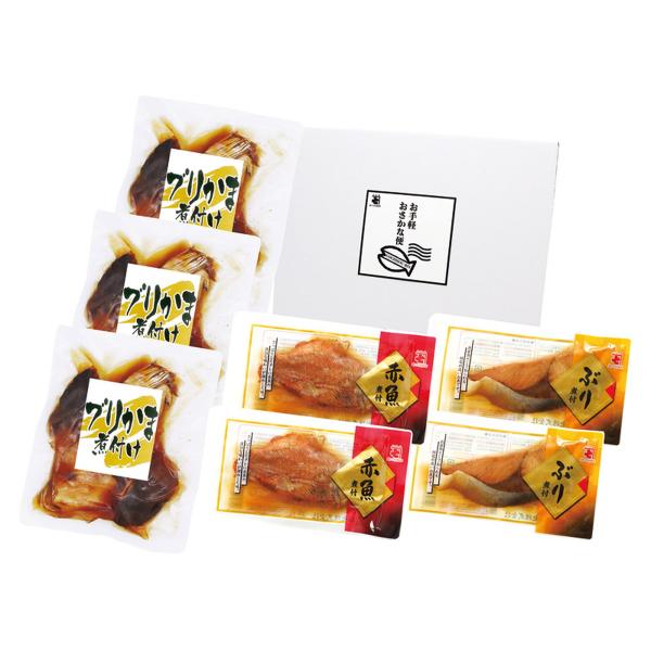 「かね七 お手軽おさかな便  OSK-C」　レンジ・湯煎で簡単調理。お家での調理では手間のかかる魚の煮付をパックしました。お弁当に、夕飯のおかずに、忙しいときのもう一品に手軽にお召し上がりいただけます。1尾から2つしかとれない貴重なブリのか...