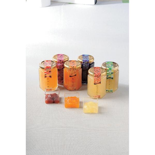 「長野県産フルーツジャム＆岡山県産フルーツジャム詰合せ」　果物のおいしさを充分に引き出したジャムの詰合わせです。　G0002_25_07