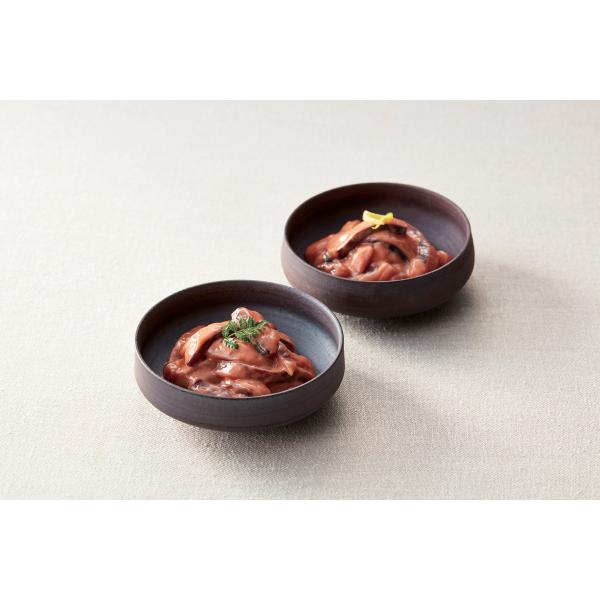 「徳島　割烹吟月　酒肴種３種詰合せ」　イカの旨味が味わえる塩辛と、2種の柑橘のさわやかな香りが楽しめる塩辛の詰合わせです。　G0002_25_07