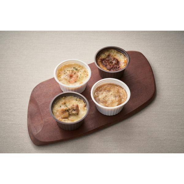 「グラタン・ドリアセット」　洋食グルメの定番グラタンとドリアの食べきりサイズを詰合わせました。　G0002_25_07