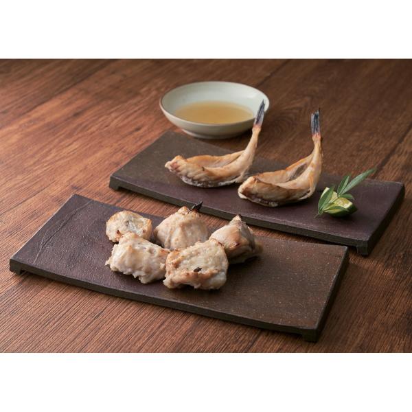 「ふぐ大吟醸粕漬け、一夜干しセット」　プリッとした食感と奥深い味わいの真ふぐを山口県の銘酒「五橋」酒粕に漬け込みました。素材の味を邪魔しない優しい口当たりの塩ポン酢でお召し上がりください。　G0002_25_07