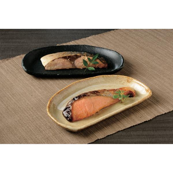 「＜北海道・山大＞西京漬焼魚・焼鮭食べ比べ」　風味豊かな京都の荒こし味噌を使った西京漬と甘塩味に仕上げた焼鮭を詰合わせた魚惣菜です。　G0002_25_07