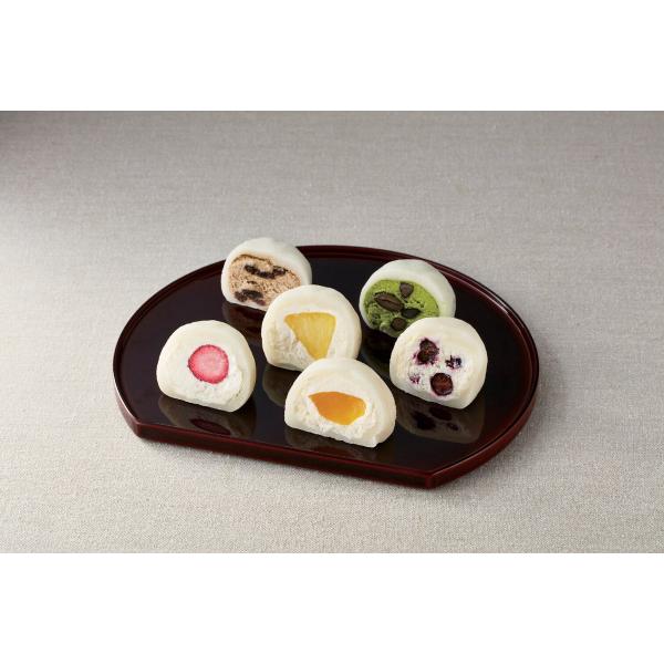 「生クリーム大福詰合せ」　とろける様なお餅になめらかな北海道産の濃厚生クリーム、中心に優しい酸味のフルーツを閉じ込めました。果実、生クリーム、お餅の絶妙なバランスをお楽しみください。　G0002_25_07