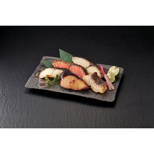 「佳肴漬魚詰合せ」　銀鱈や紅鮭、真鯛といった様々な魚の漬魚詰合わせです。ご飯の一品やお酒のお供にもおすすめです。　G0002_25_07