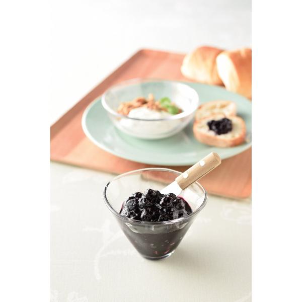 「国産はちみつ　ブルーベリージャム」　創業82余年、東京渋谷よりこだわりあるおいしさをお届けしてきた『林フルーツ』のはちみつジャム。国内産のはちみつにこだわり果実店らしいフルーツがたっぷりのはちみつジャムです。　G0002_25_07