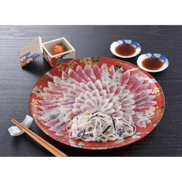 「［関とら本店］とらふぐ刺身セット」　山口県透明な輝きと旨みが冴える歯ごたえ全国各地の漁場・養殖場から年間を通してふぐが集まる山口県下関市。様々な産地のとらふぐを扱い培われた技術を誇るこの地のとらふぐ料理は「下関ふく」と呼ばれ愛されている。...
